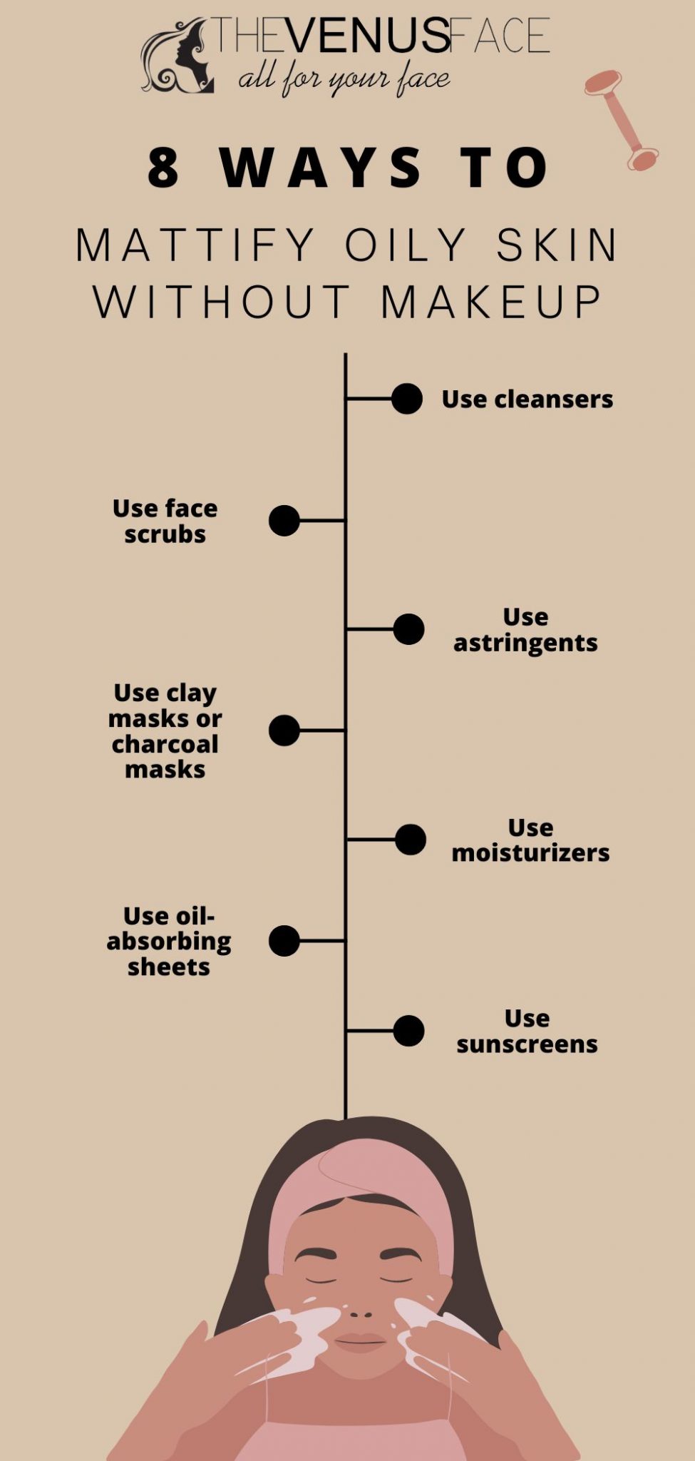 How to Mattify Oily Skin Without Makeup?