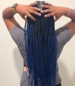 44 Knotless Braids With Color Photos for Haircut Ideas